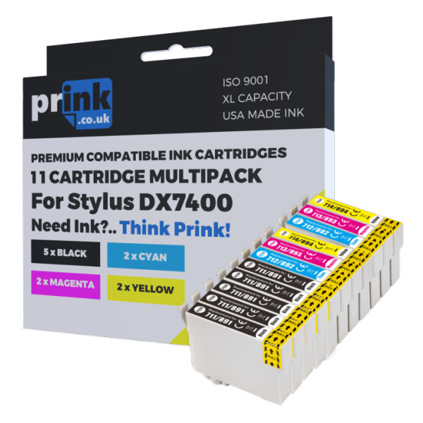 Epson DX7400 Ink Cartridges - Prink - Guaranteed Compatible